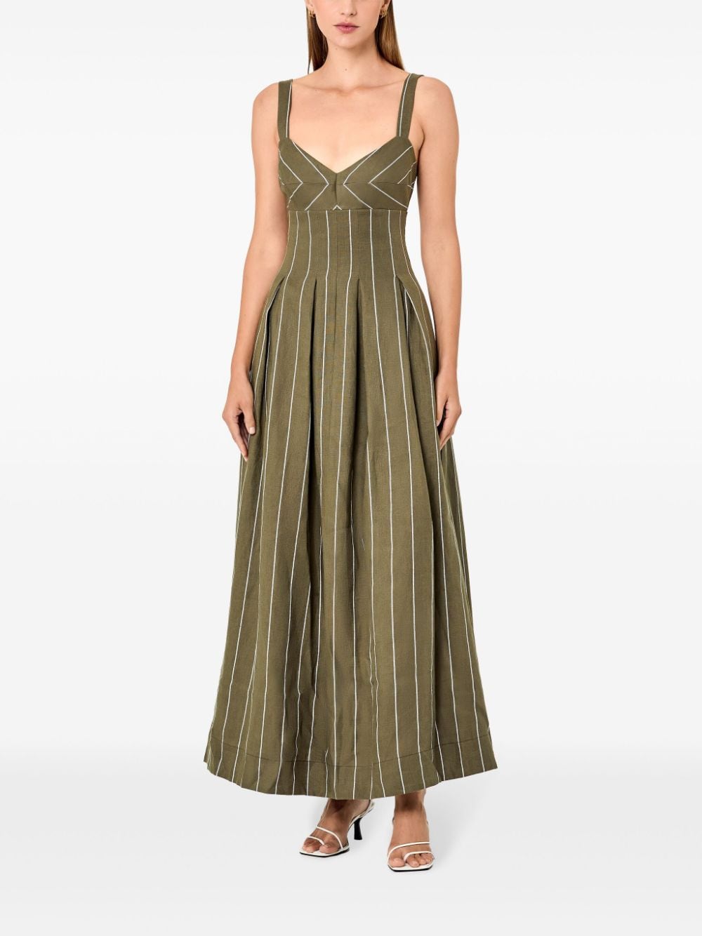 chinese dress ladies SELENE One-Shoulder Strap Satin Maxi Dress  Celestia