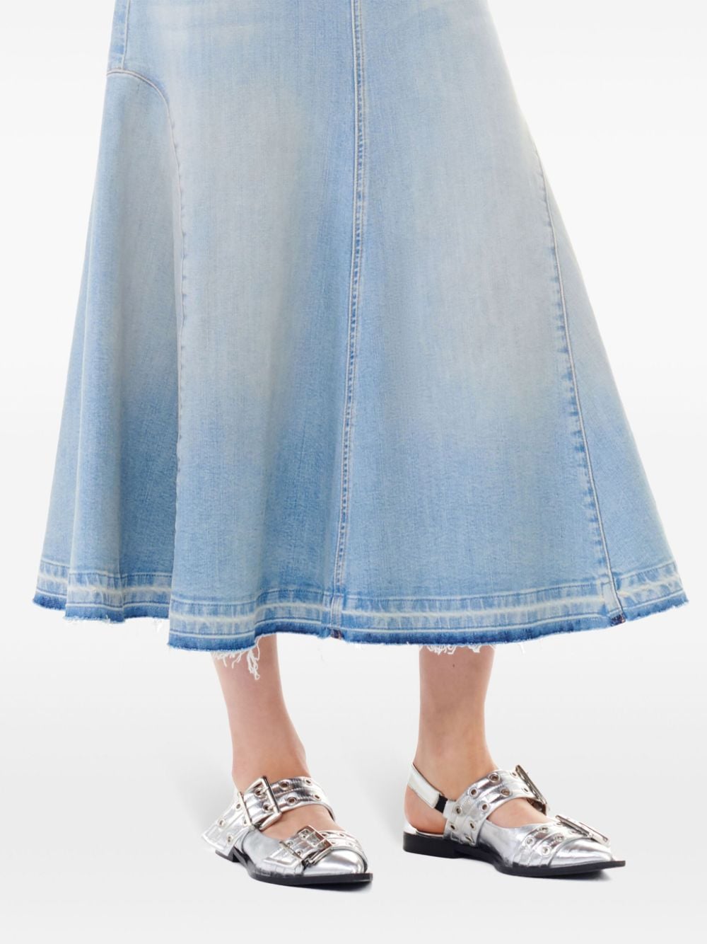GANNI GANNI Double-Buckled Ballerina Shoes
