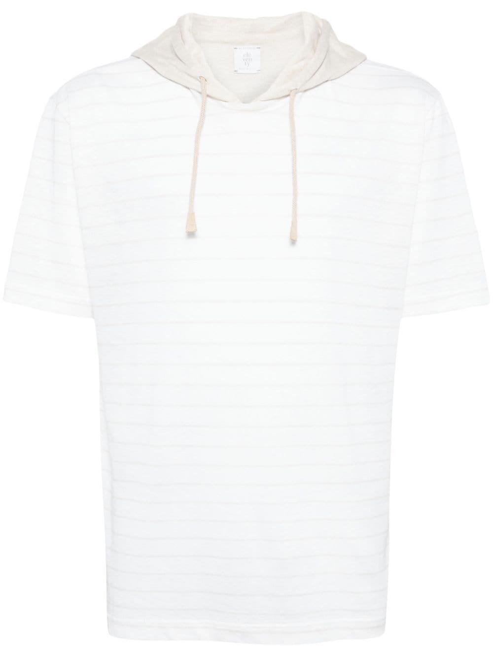 ELEVENTY Striped Hooded T-Shirt