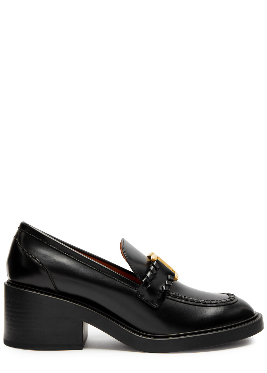 Chloé Marcie 65 Leather Loafers In Black - 40% Off  display picture 1