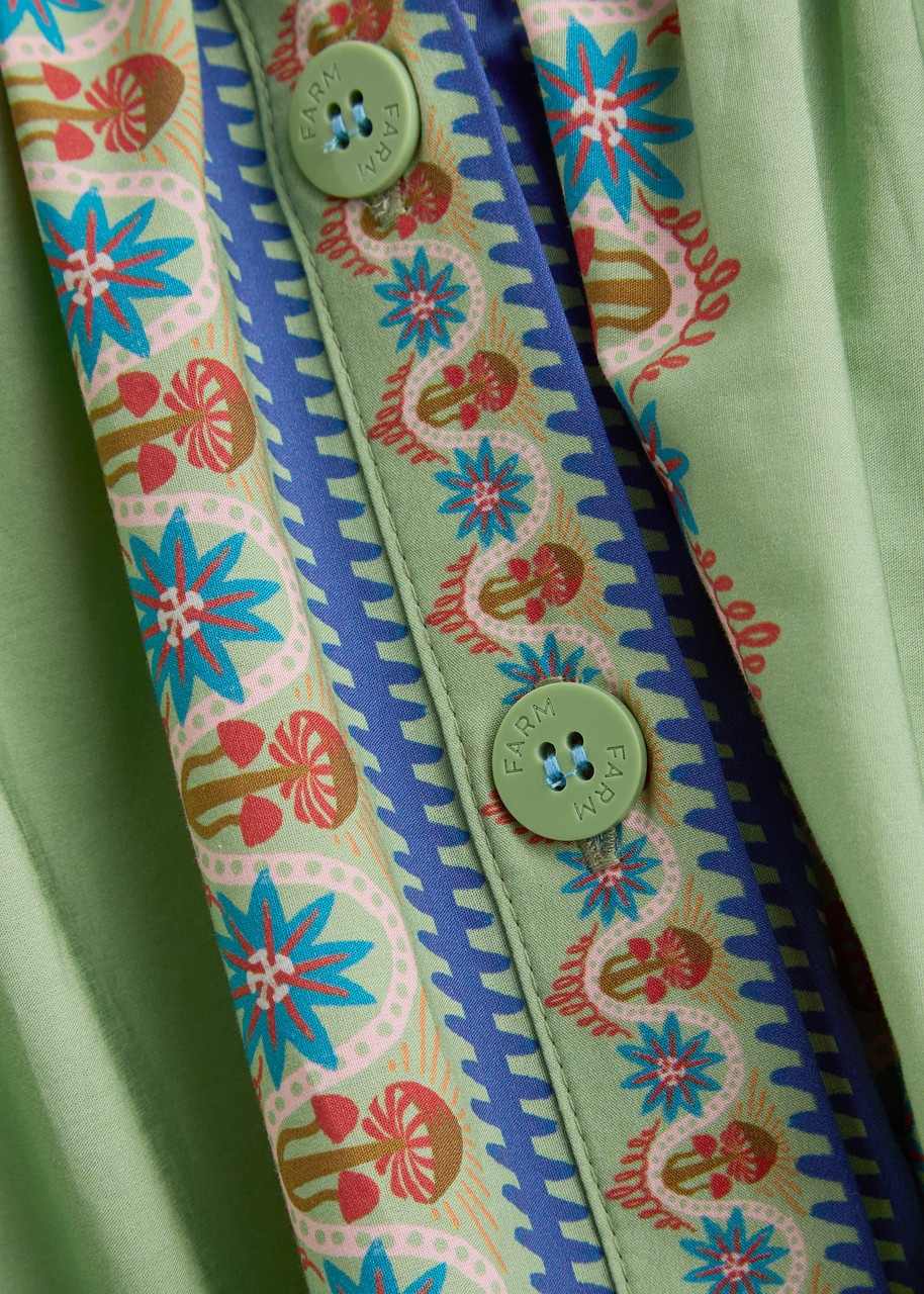 farm rio green bright yard maxi dress Green Floral Vibing Maxi Dress FARM Rio