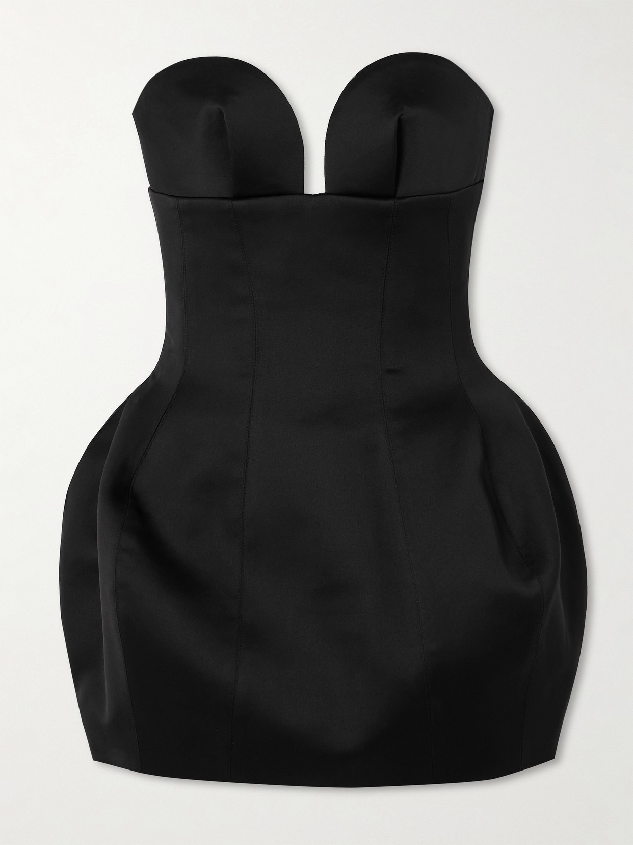 monot mini dress Monot Satin Mini Dress In Black - 40% Off