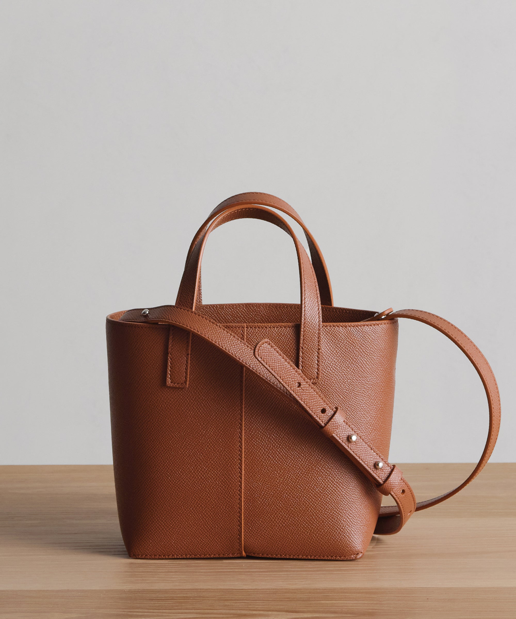Jenni Kayne Mini Leather Tote - Brown | Editorialist