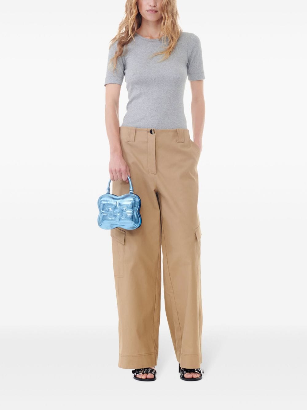 GANNI GANNI Mid-Rise Cargo Trousers