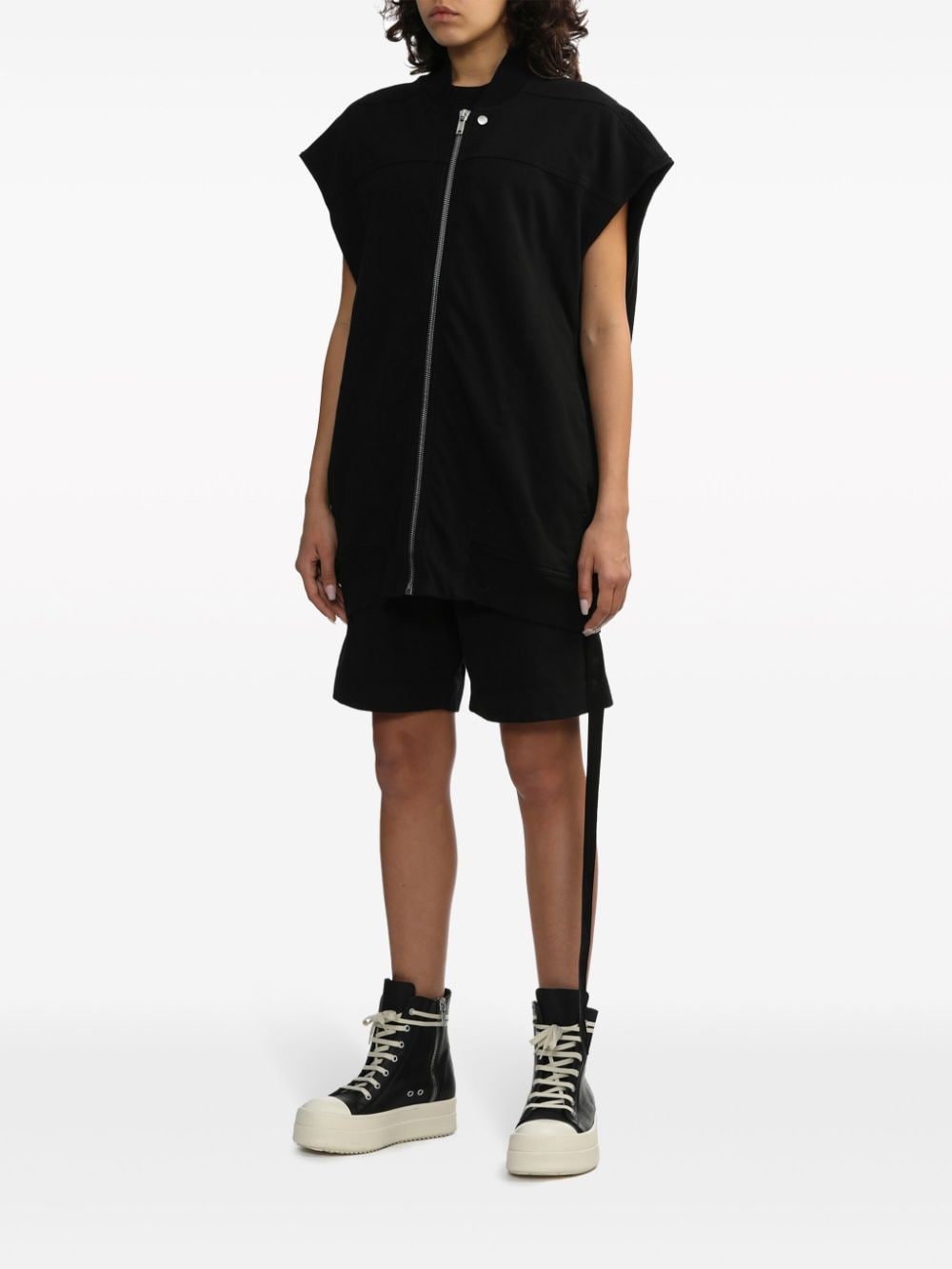 RICK OWENS Rick Owens DRKSHDW Zip-Up Cotton Vest