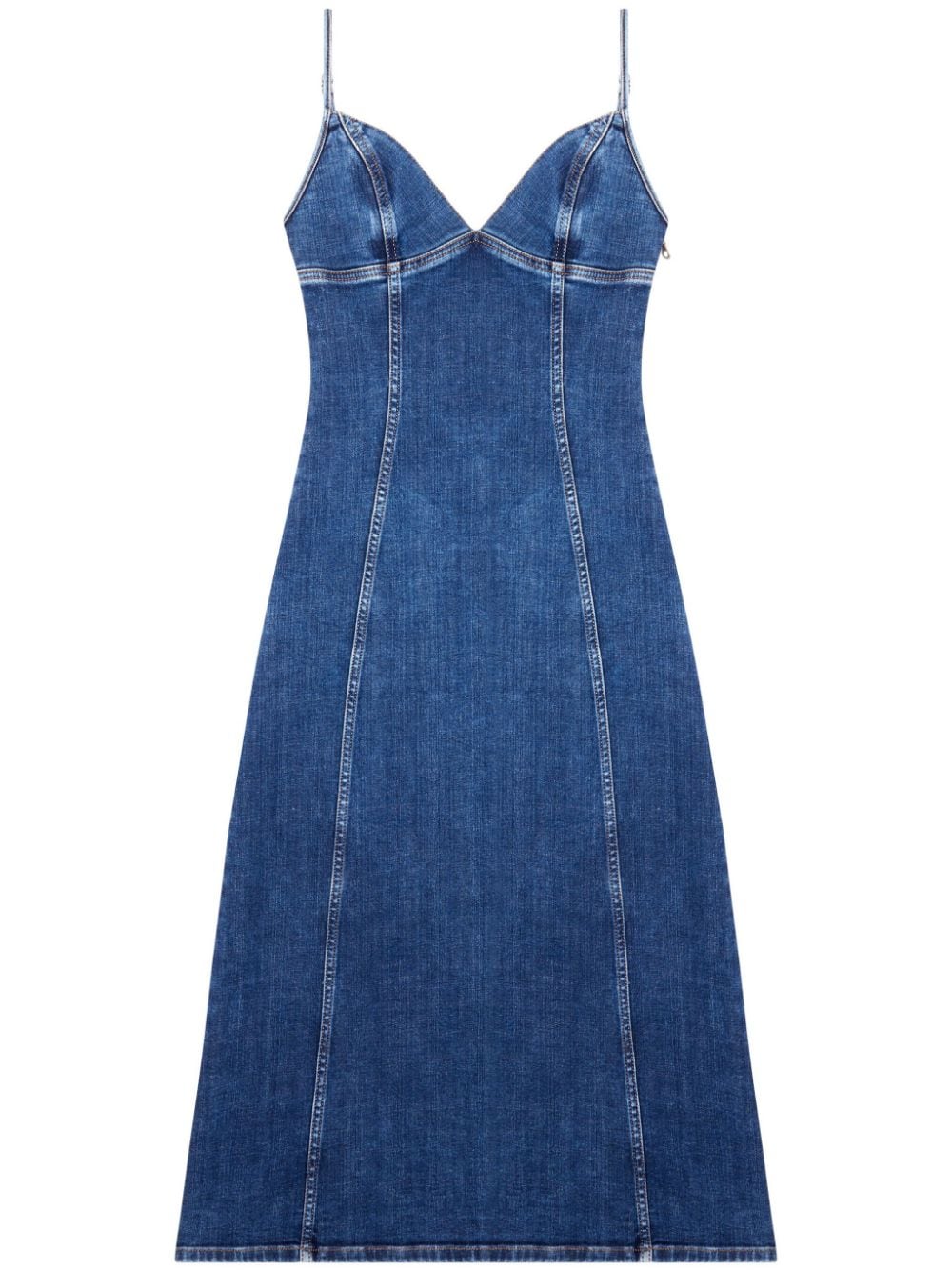 white christmas dresses Diesel Denim Dress- Midi - Cotton - Rare - Street - 90s - Everyday Dress