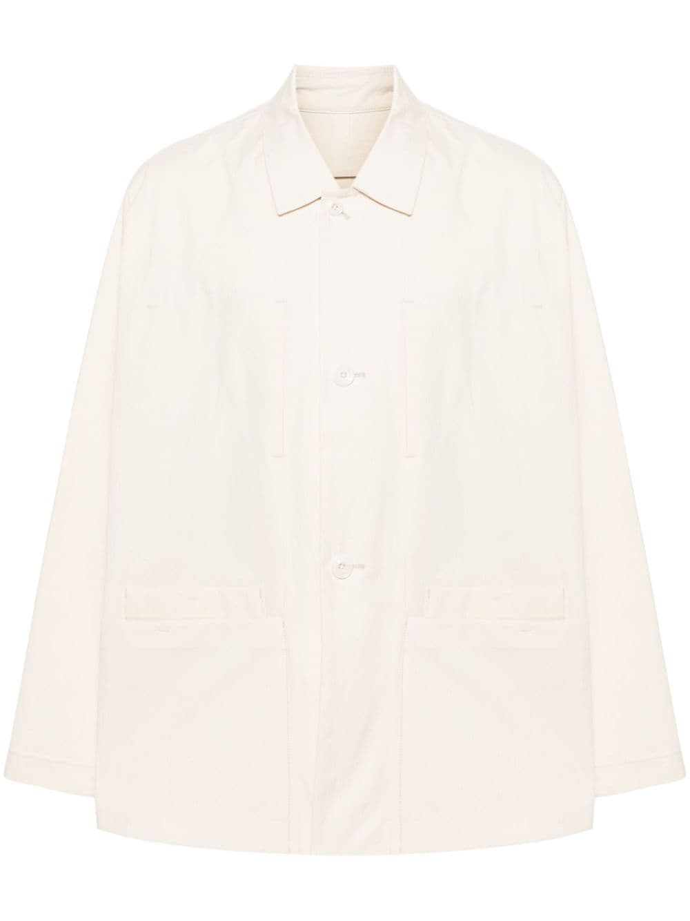 Lemaire Cotton Shirt Jacket - Neutrals - 27% Off | Editorialist