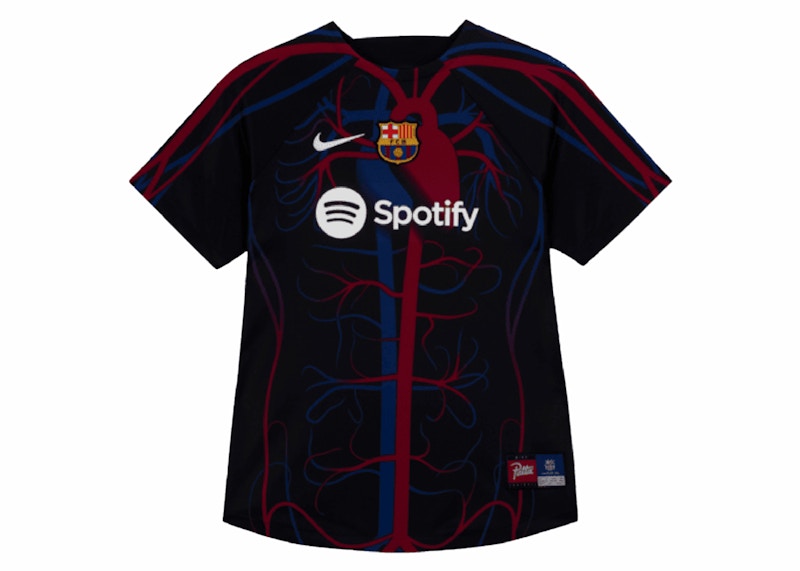 Nike Fc Barcelona X Patta Dri-fit Short-sleeve Soccer Top - Black