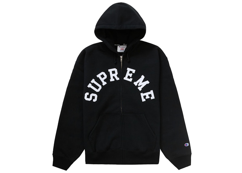 Supreme Muta Zip Up Hooded Sweatshirt - Black | Editorialist