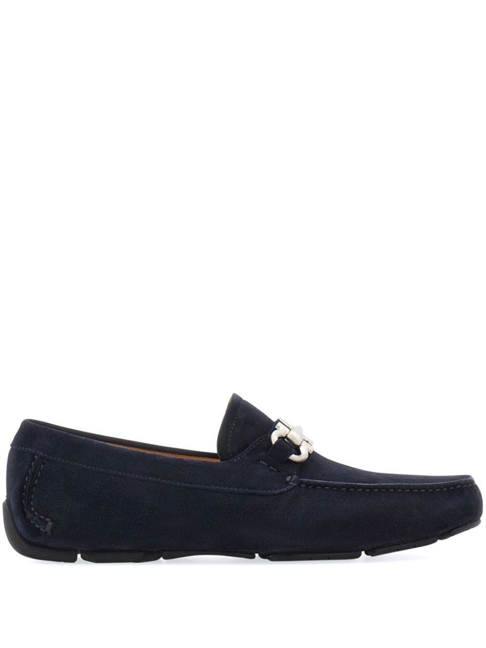 SALVATORE FERREGAMO Parigi Gancini Bit Navy Nubuck Driving Loafer Shoe Mens SZ13 Salvatore Ferragamo Italy Parigi Gancini Men main image 3