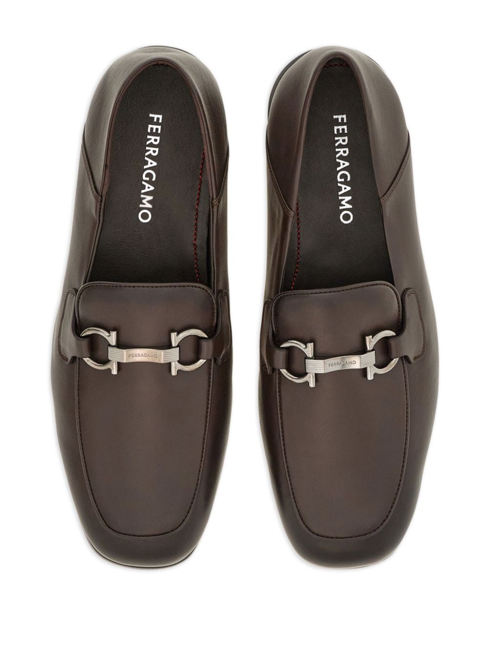 Ferragamo Gancini Horsebit-Embellished Leather Loafers In  display picture 3