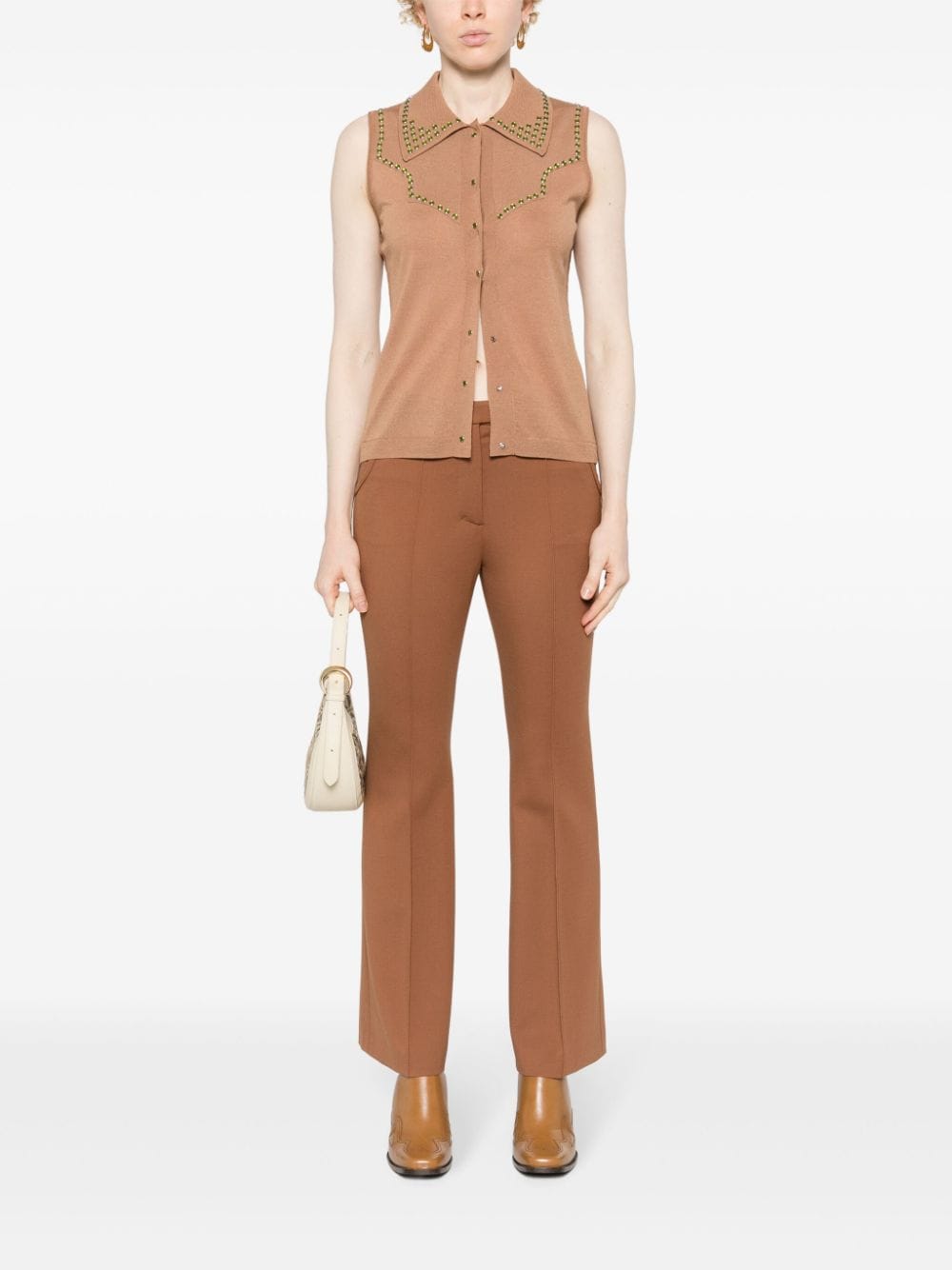 DOROTHEE SCHUMACHER Dorothee Schumacher Stud-Embellished Knit Top
