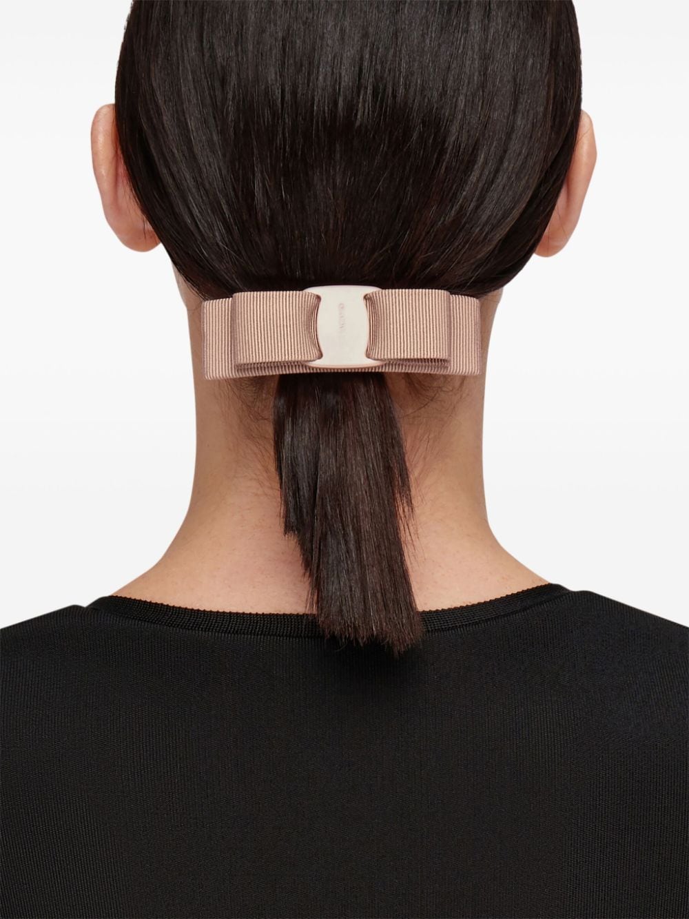 Ferragamo Vara Bow-Detail Hair Clip - Pink | Editorialist display picture 1