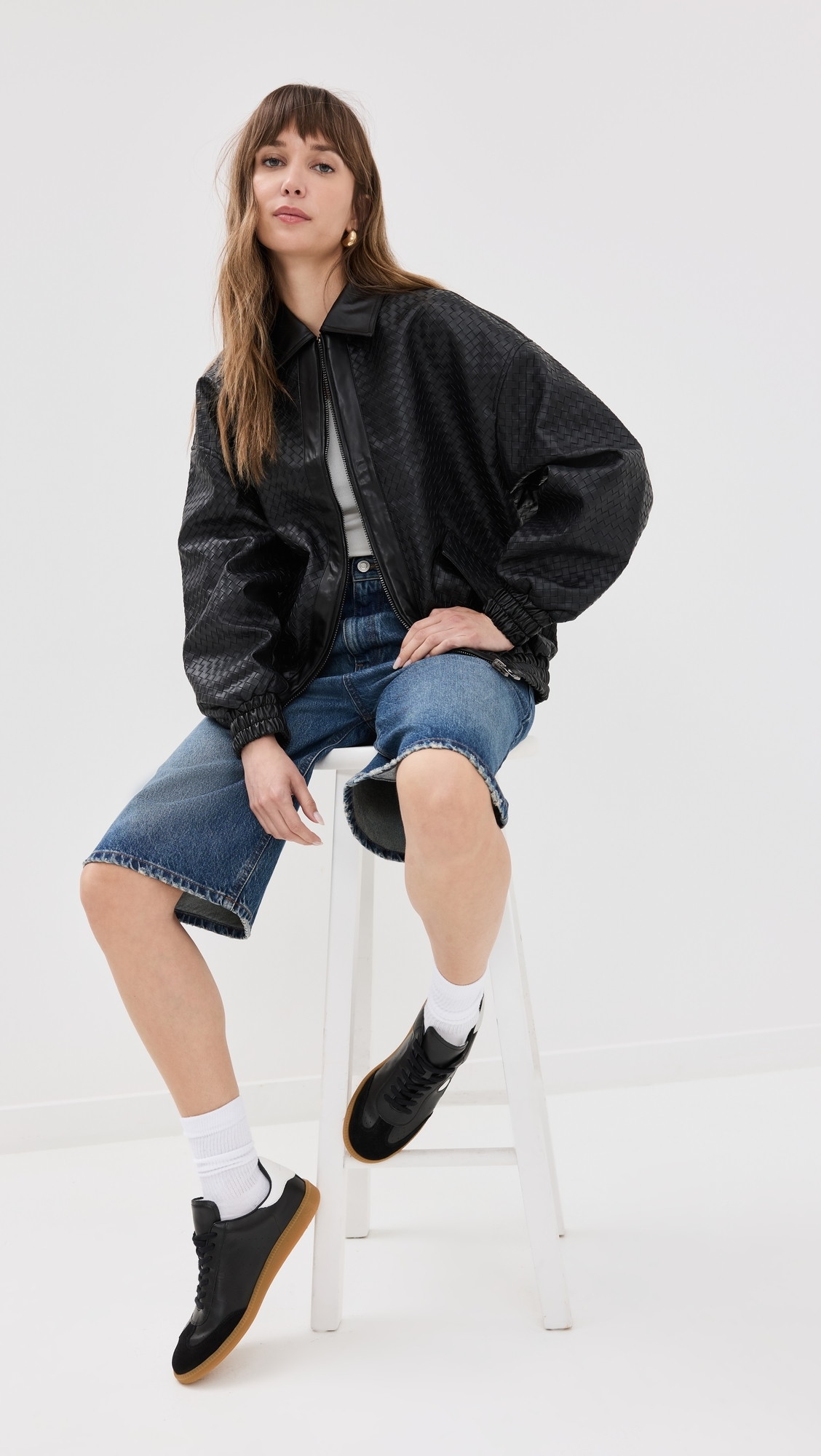 LIONESS Lioness Kenny Woven Bomber Jacket