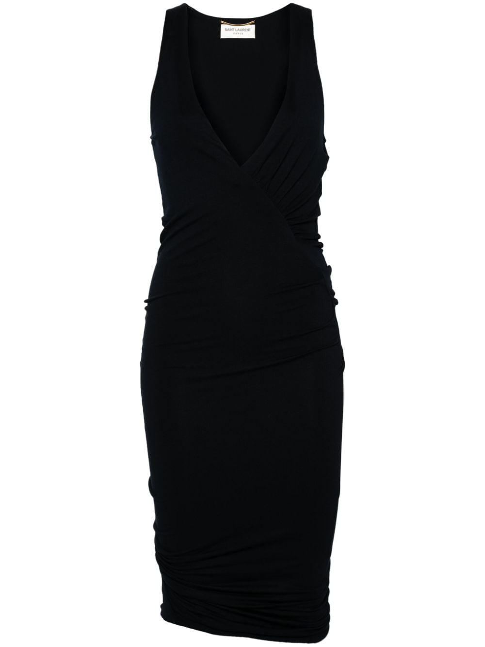 black pleated dress Women's Scoop Neck Pleated Tank Midi Dress Outfit - Black Medium | Women's Online Boutique | Boho Chic Style