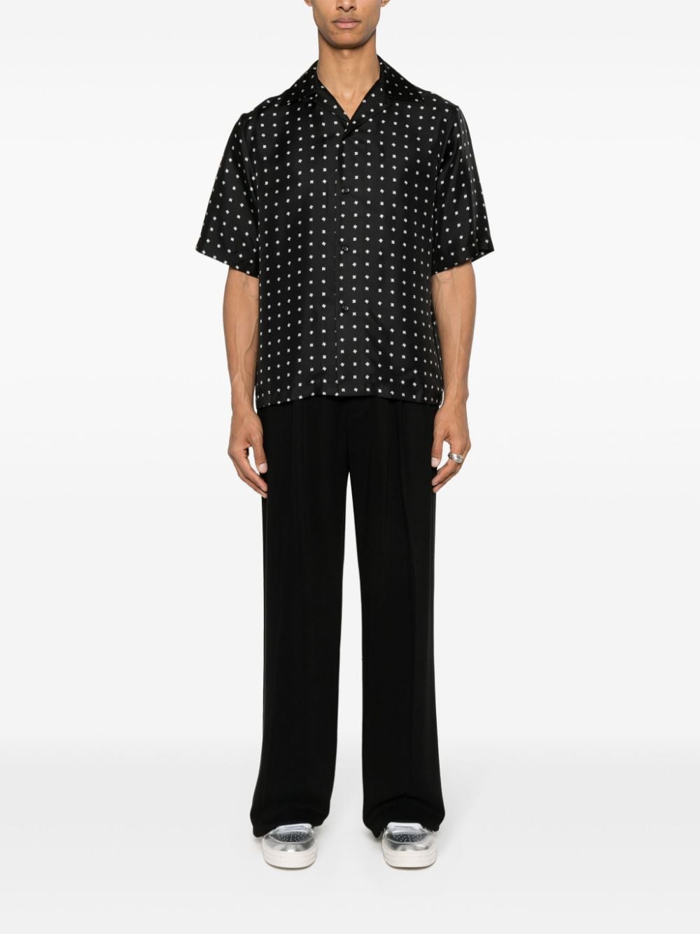 AMIRI mix and match ma logo-print shirt