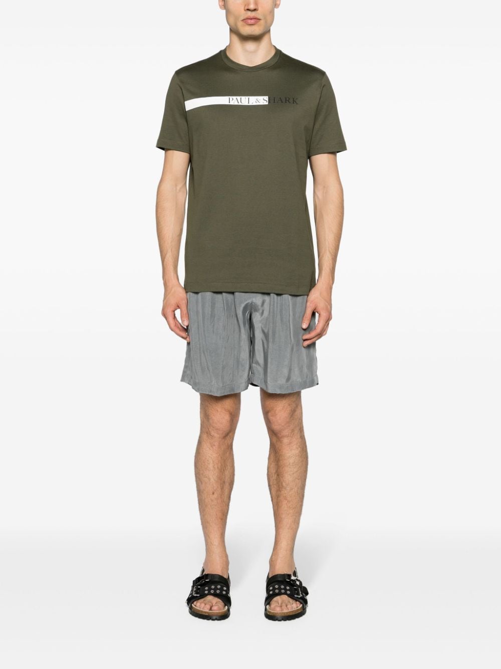 PAUL & SHARK logo-print cotton t-shirt