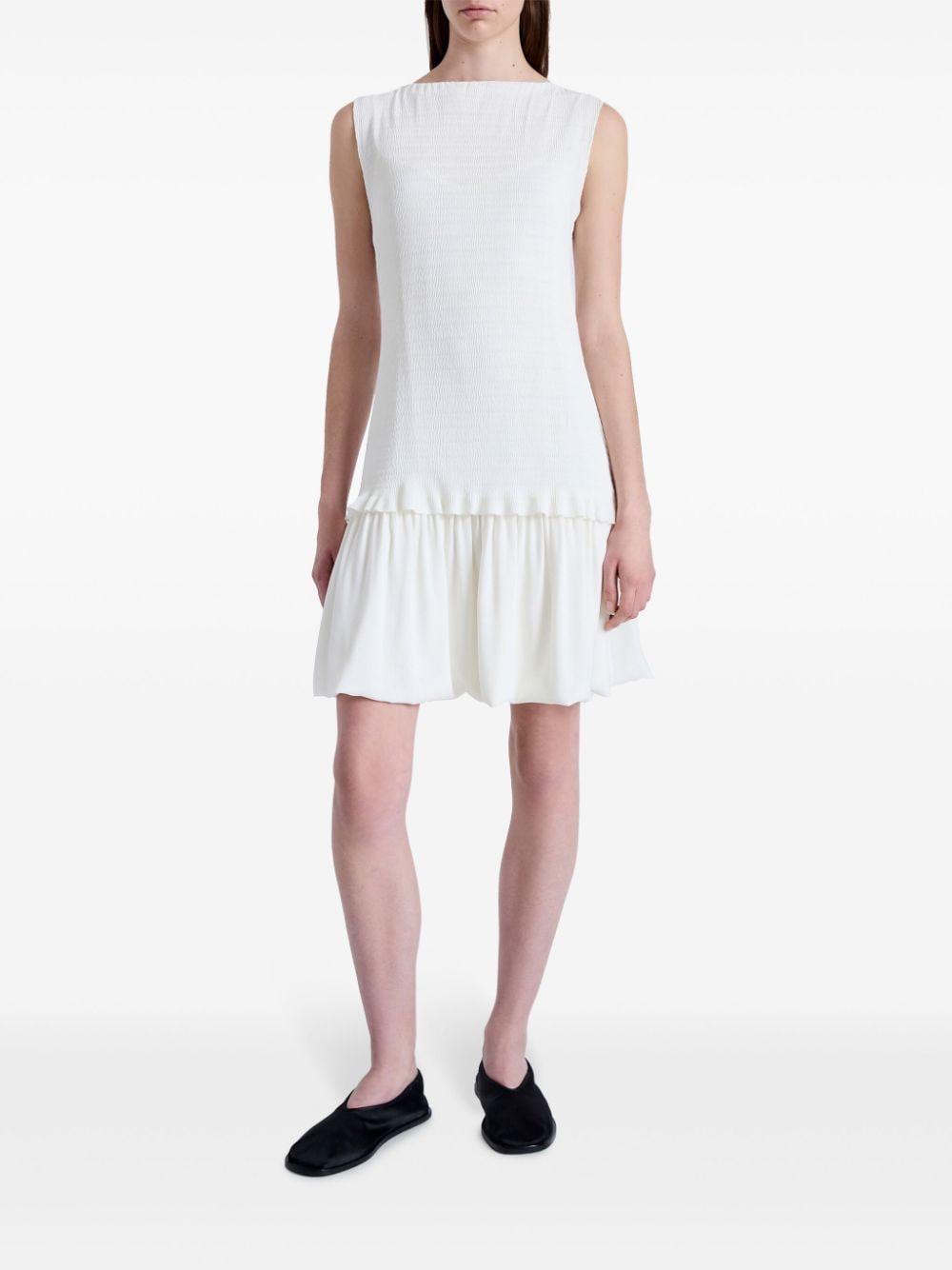 PROENZA SCHOULER WHITE LABEL Proenza Schouler White Label Layered Seersucker Mini Dress