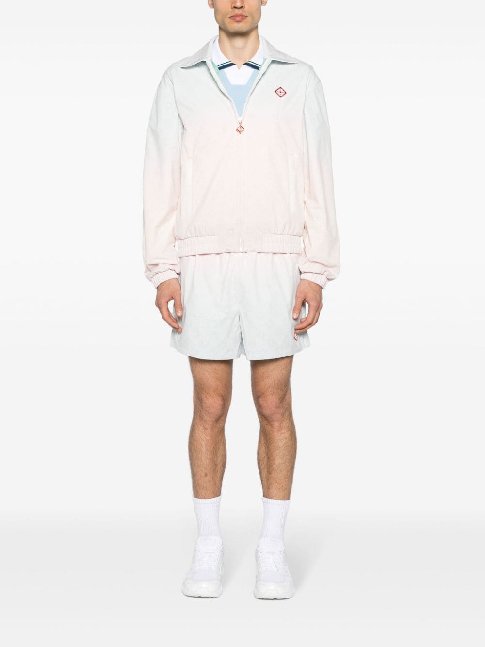 CASABLANCA Casablanca Perforated-Monogram Gradient Jacket