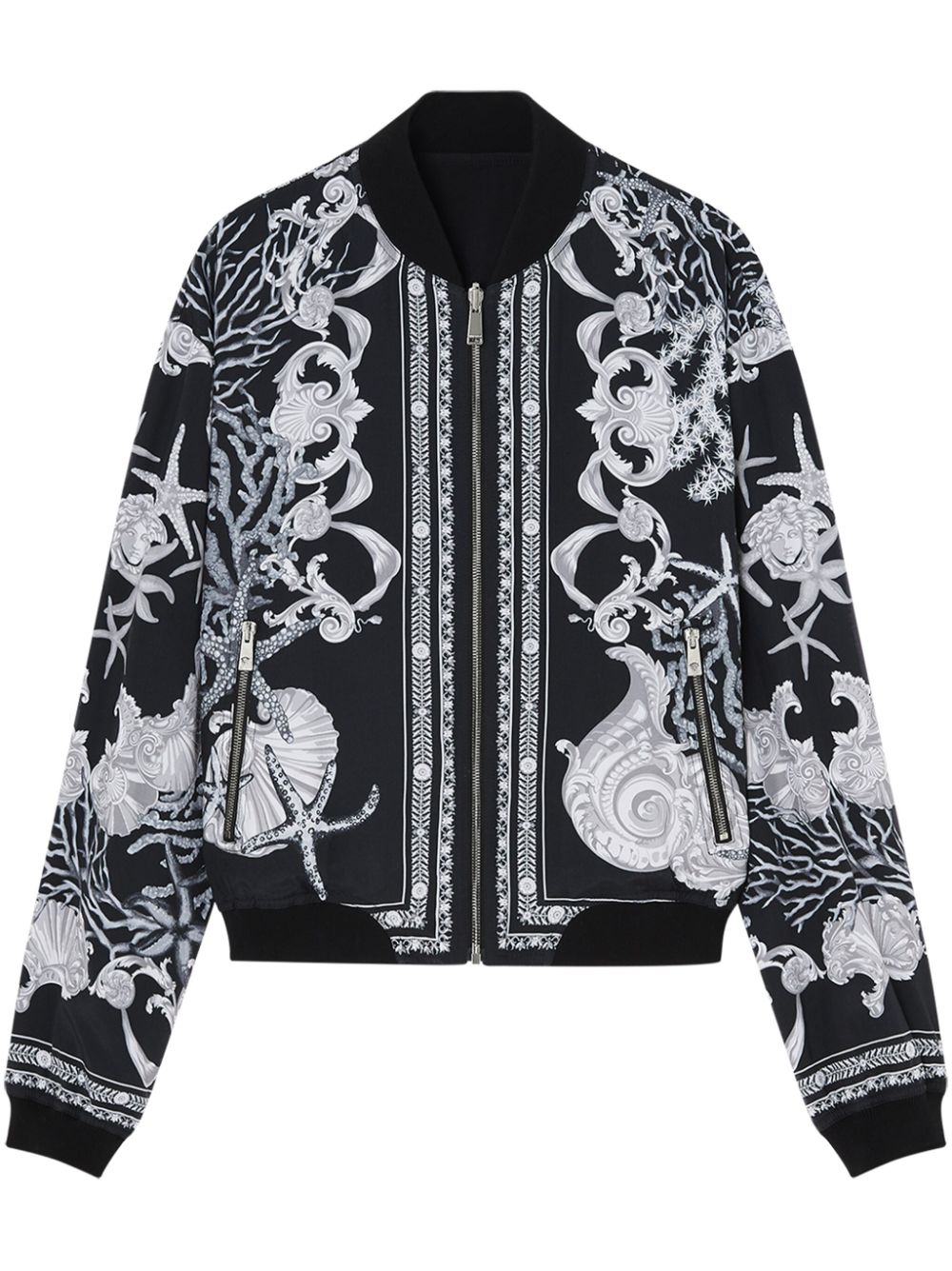 VERSACE Versace Barocco Sea Reversible Bomber Jacket