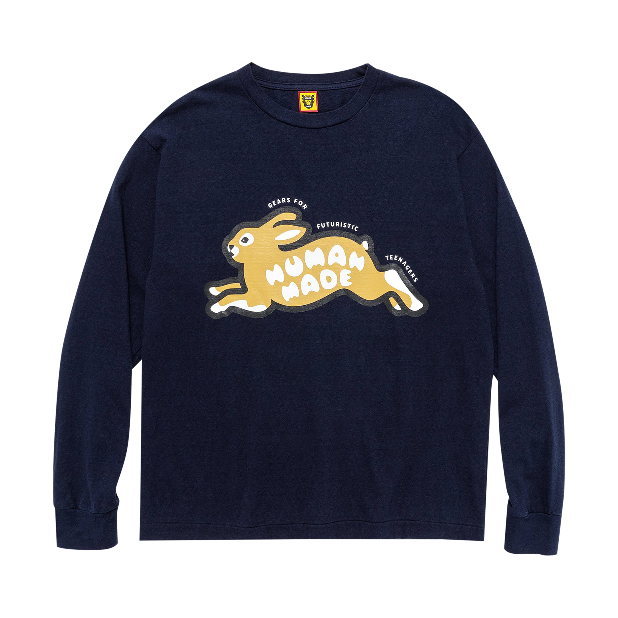 Human Made Rabbit Long-Sleeve T-Shirt 'Navy - Blue | Editorialist