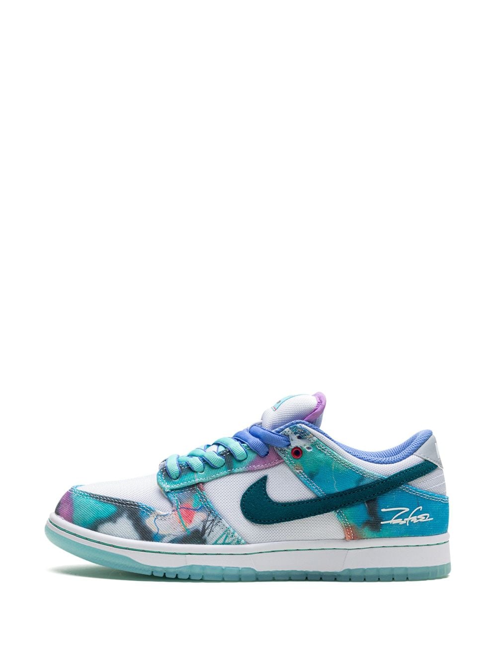 Nike X Futura Laboratories Sb Dunk Low Sneakers - Blue | Editorialist
