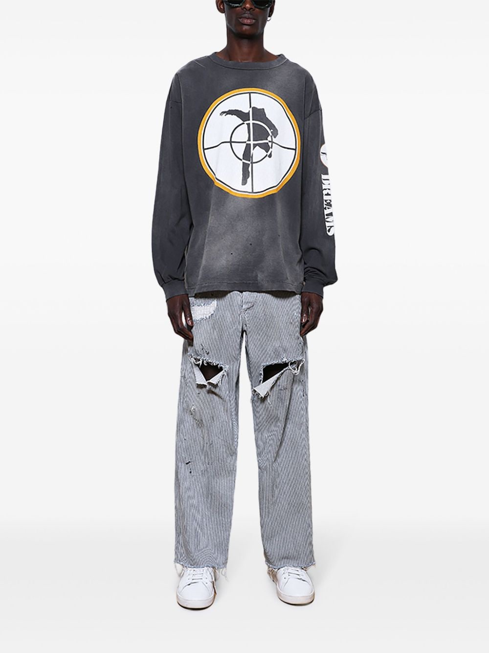 SAINT MXXXXXX graphic-print cotton t-shirt
