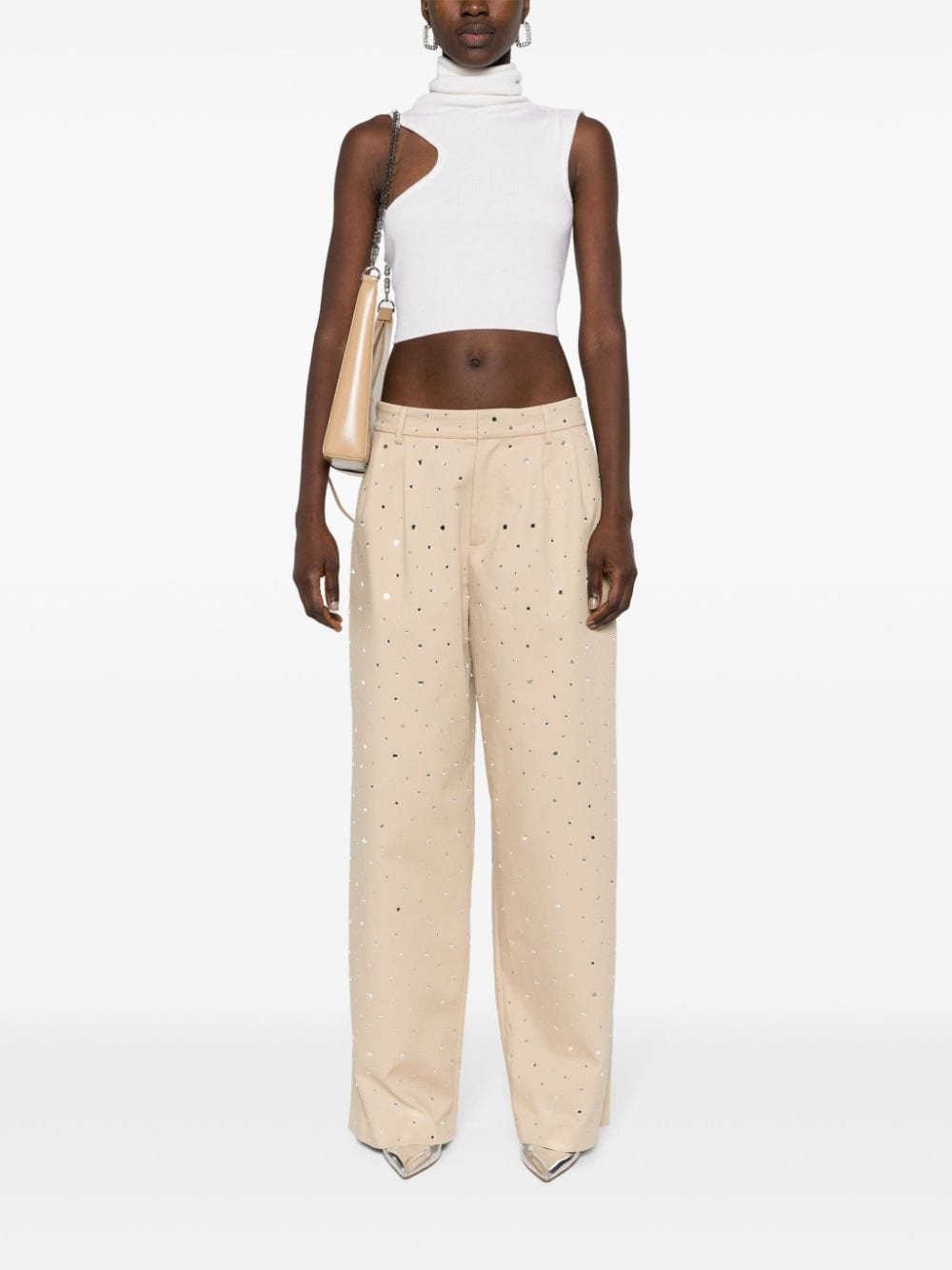 GIUSEPPE DI MORABITO Giuseppe Di Morabito Rhinestone-Embellished Trousers