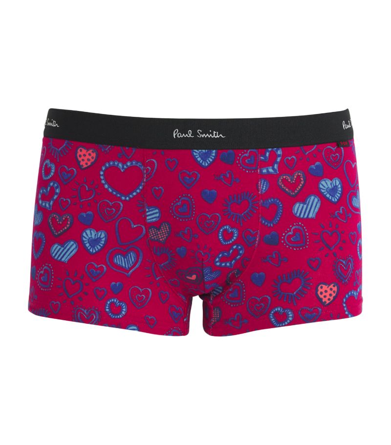 Heart Design Trunks Paul Smith Cotton Stretch Doodle Heart Trunks - Multi | Editorialist