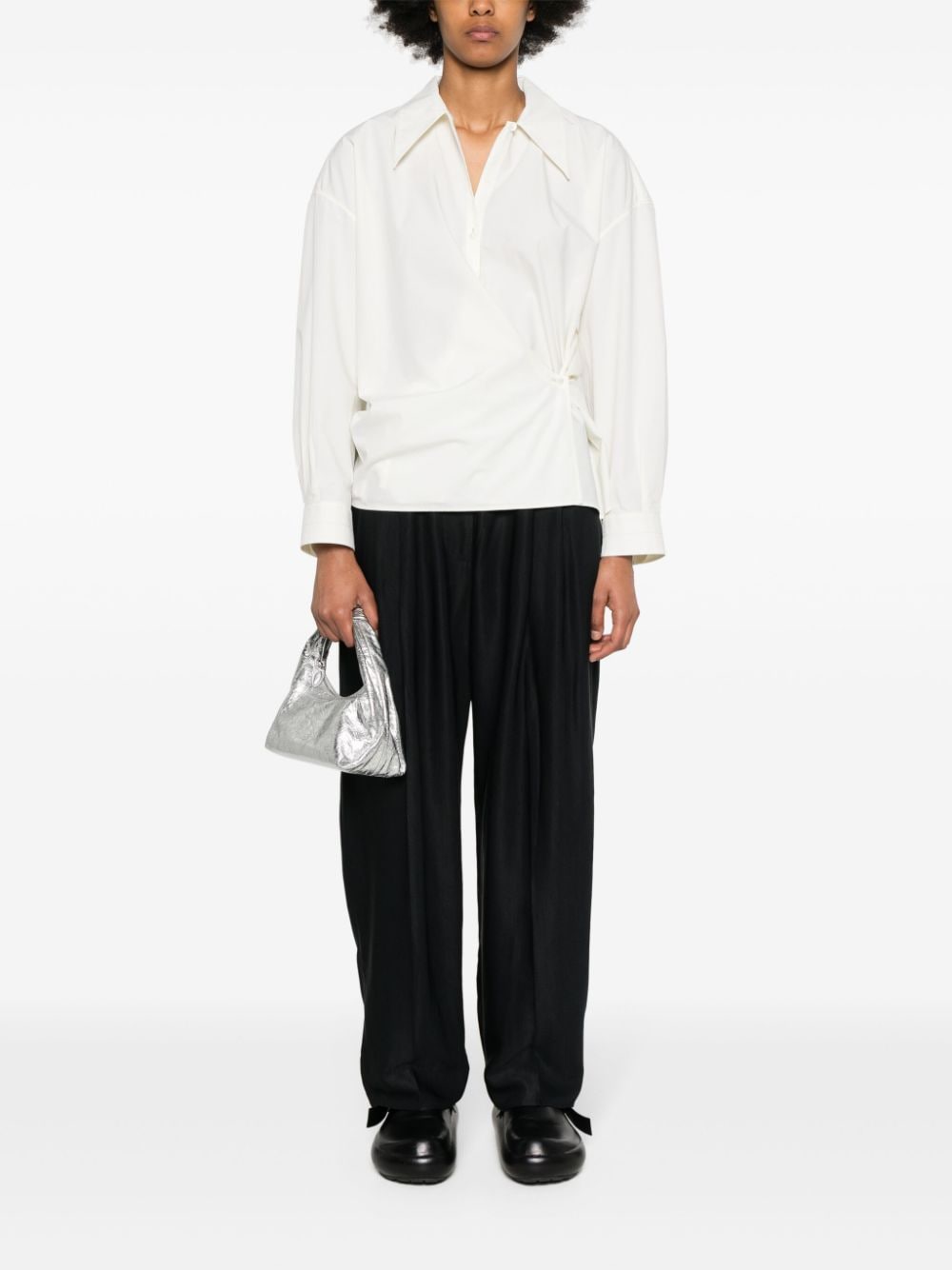 STUDIO NICHOLSON High-Waist Tapered Trousers