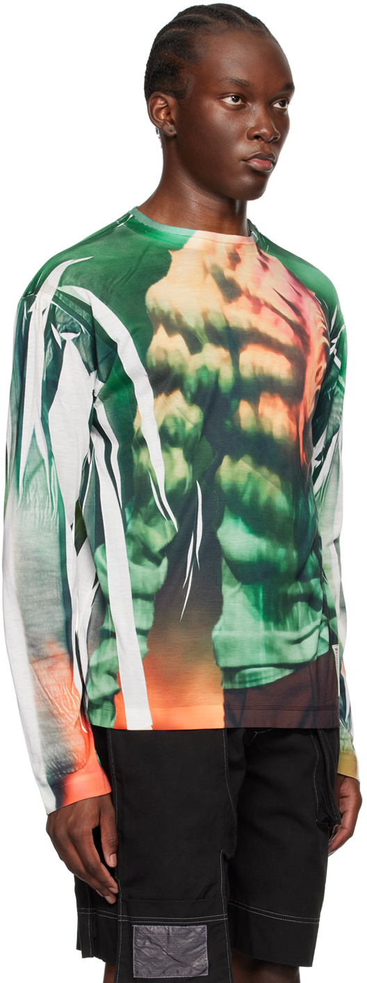 Yaku 3000ad Kojo Long Sleeve T-Shirt In Green - 60% Off | Editorialist
