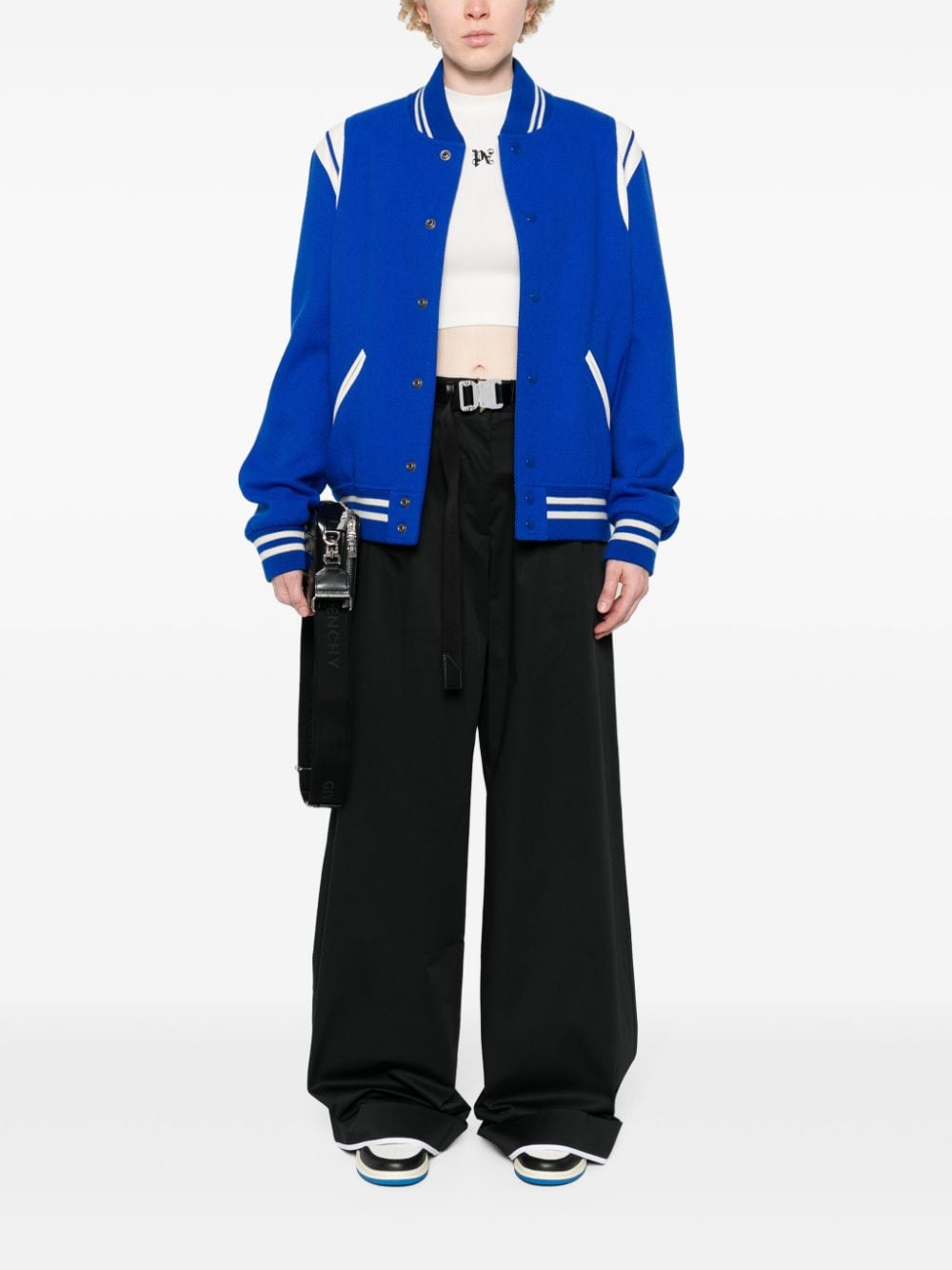 PALM ANGELS Palm Angels Logo-Tag Pleated Trousers
