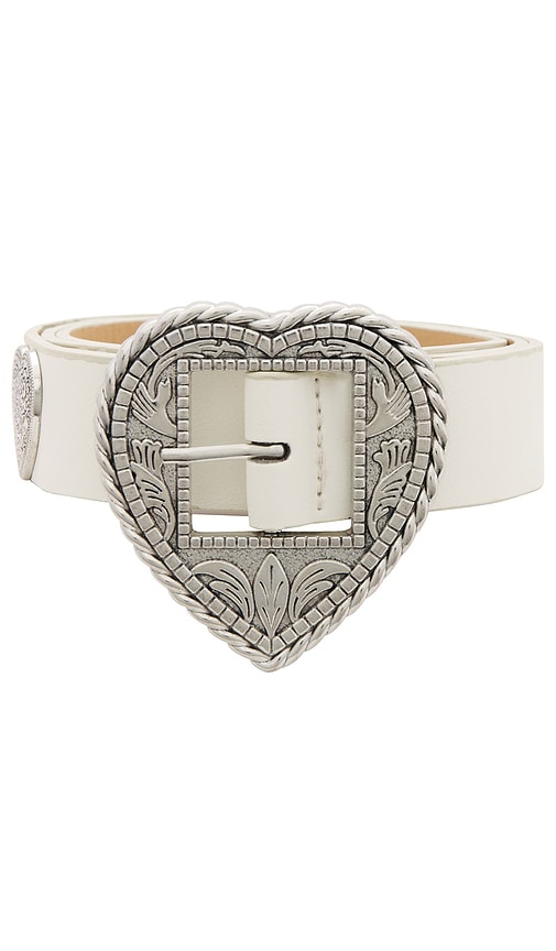 8 Other Reasons Ivory Heart Concho Belt Western Boho Silver NWT 8 Other Reasons Western Heart Belt in White | REVOLVE main image 3