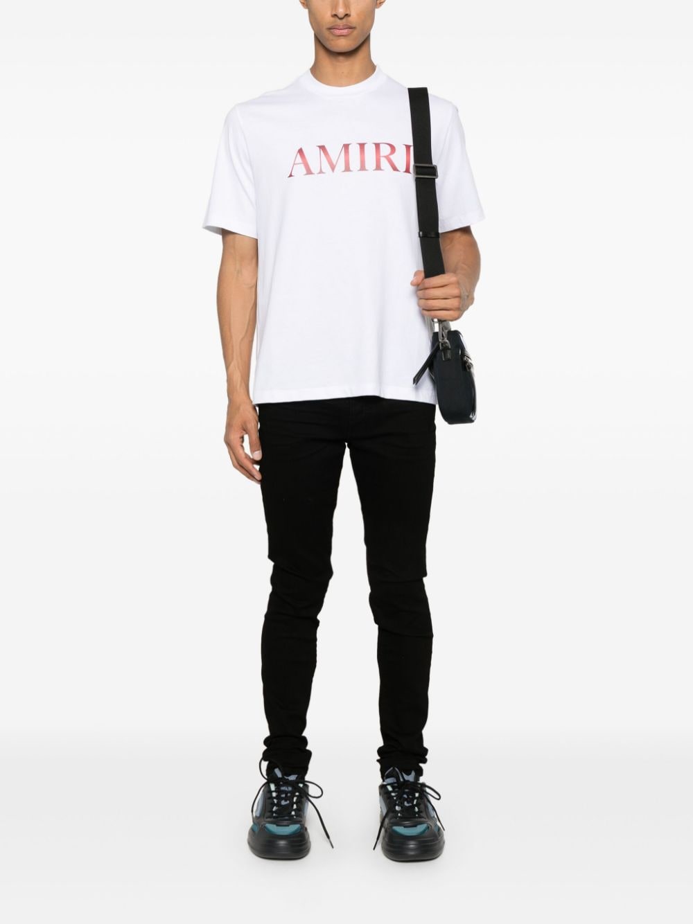 Amiri Rabbit-Print Cotton T-Shirt In White - 60% Off | Editorialist