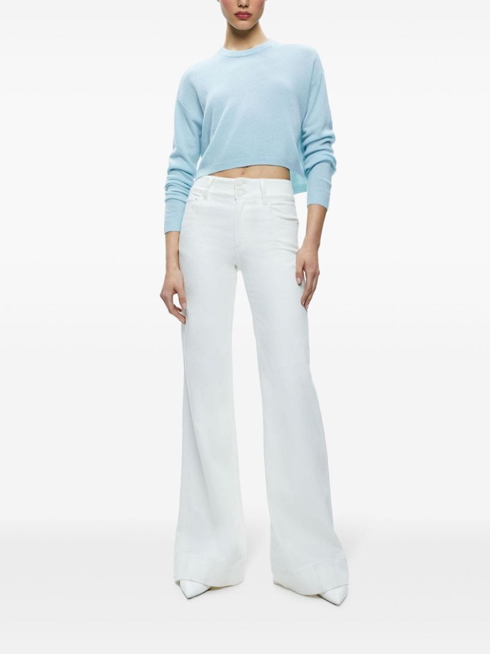ALICE + OLIVIA Missa Wide-Leg Jeans