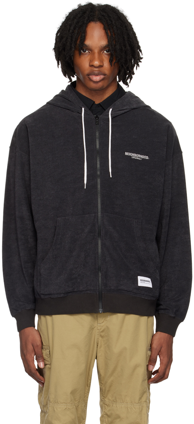 ジャケット・アウター NEIGHBORHOOD ZIP UP HOODED JACKET Neighborhood Zip-Up Hoodie In Black - 60% Off | Editorialist