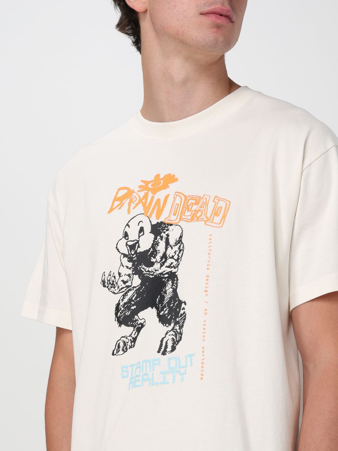 Brain Dead T-Shirt In Beige - 39% Off | Editorialist