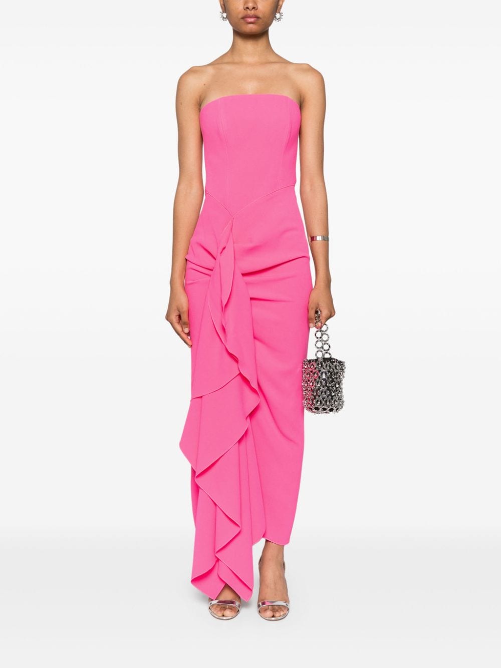 knee length dresses for ladies Solace London Thalia Midi Dress  Balardi