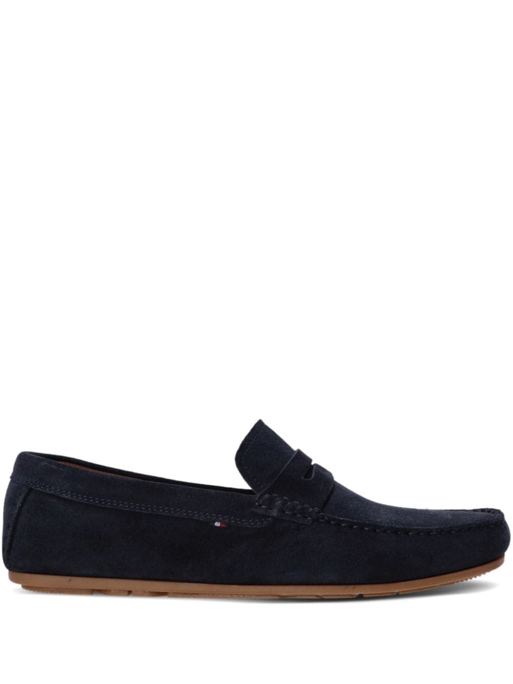 New! Tommy Hilfiger classic suede penny loafer Blue Classic Suede Penny Loafer | Flat Shoes | Tommy Hilfiger main image 4