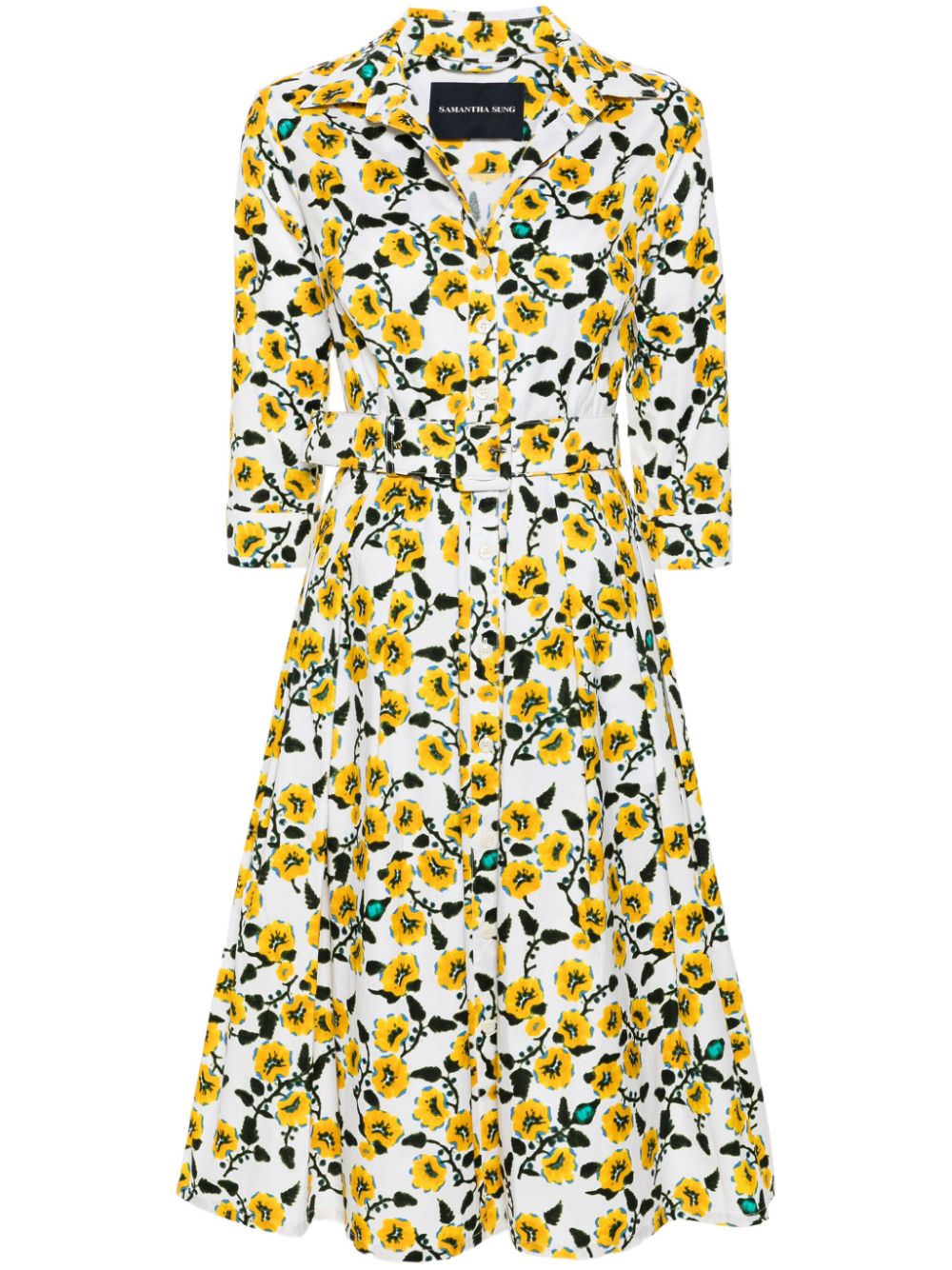 SAMANTHA SUNG Samantha Sung Audrey Midi Shirt Dress