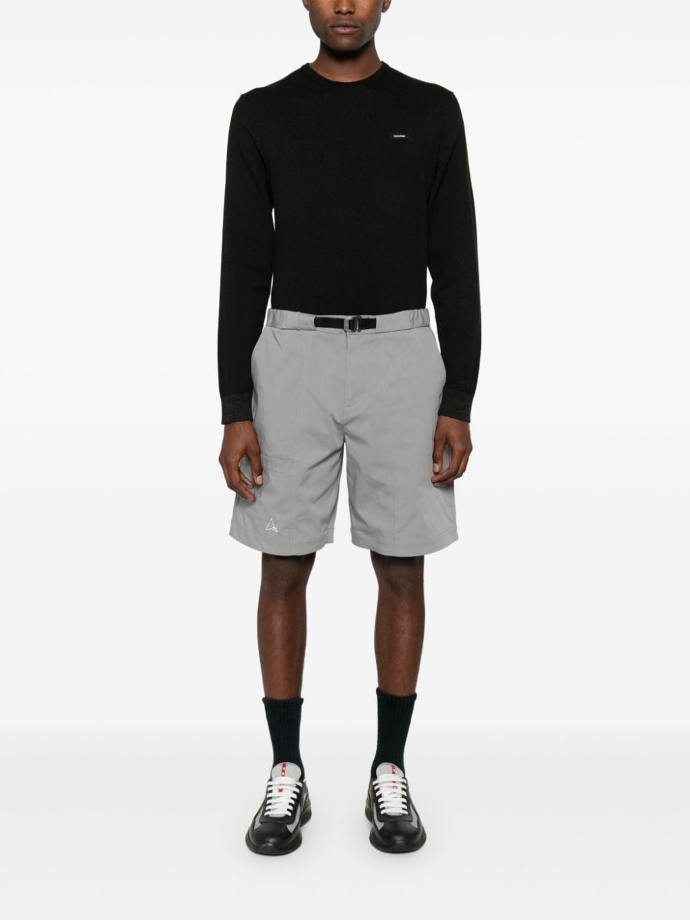 ROA ROA Logo-Print Shorts