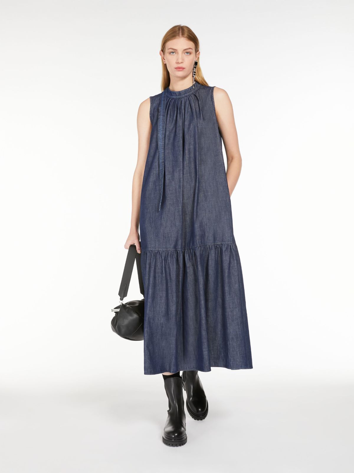 max mara denim dress Weekend Max Mara | Woman - Cotton denim dress - Navy