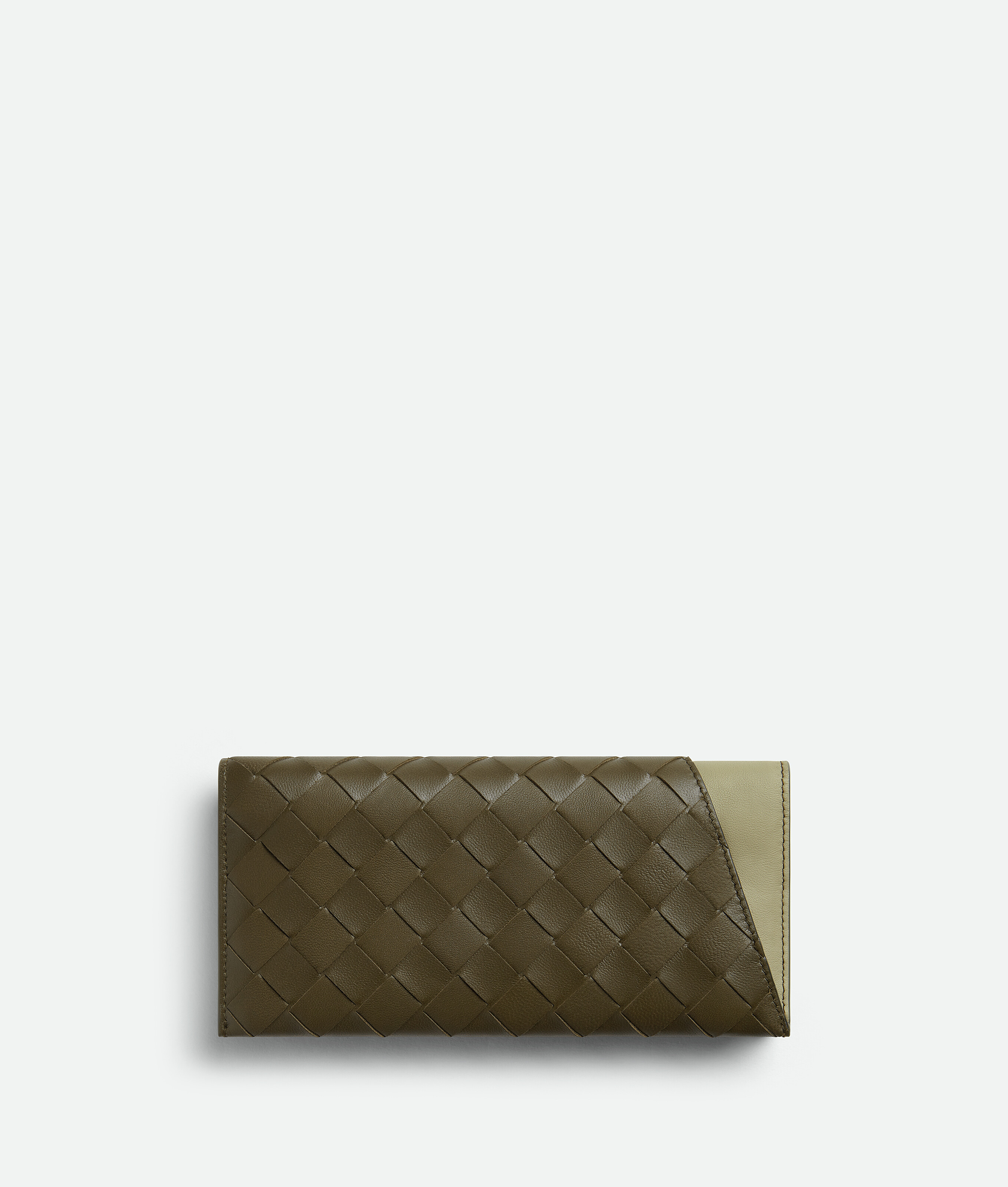 Bottega Veneta Intrecciato Oblique Long Wallet - Mustard  display picture 1