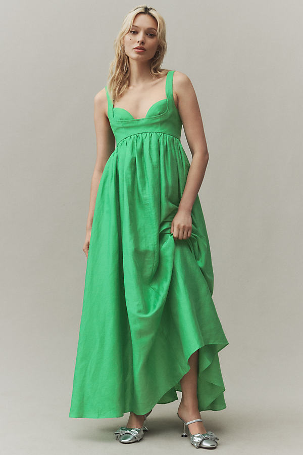 acler sandgate sleeveless a line midi dress Acler Sandgate Sleeveless A-Line Midi Dress
