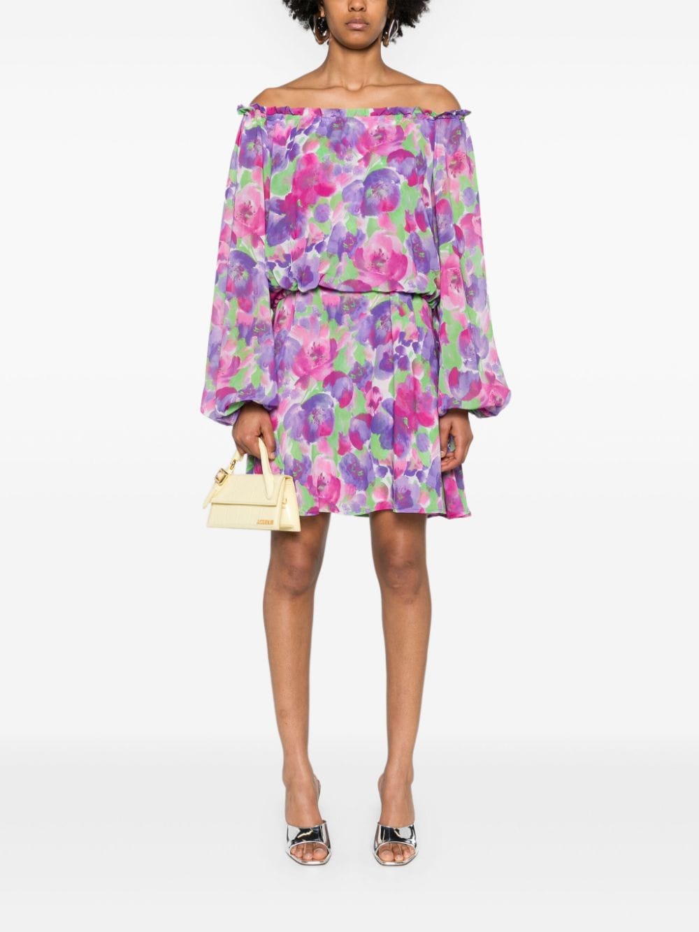 ROTATE BY BIRGER CHRISTENSEN ROTATE BIRGER CHRISTENSEN x Reina Olga Floral-Print Mini Dress