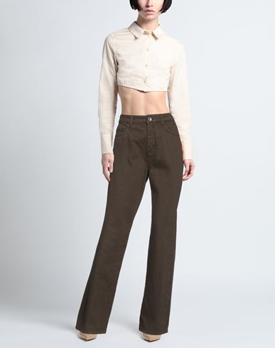 PATRIZIA PEPE PATRIZIA PEPE Sand Cotton Boot-Cut Jeans