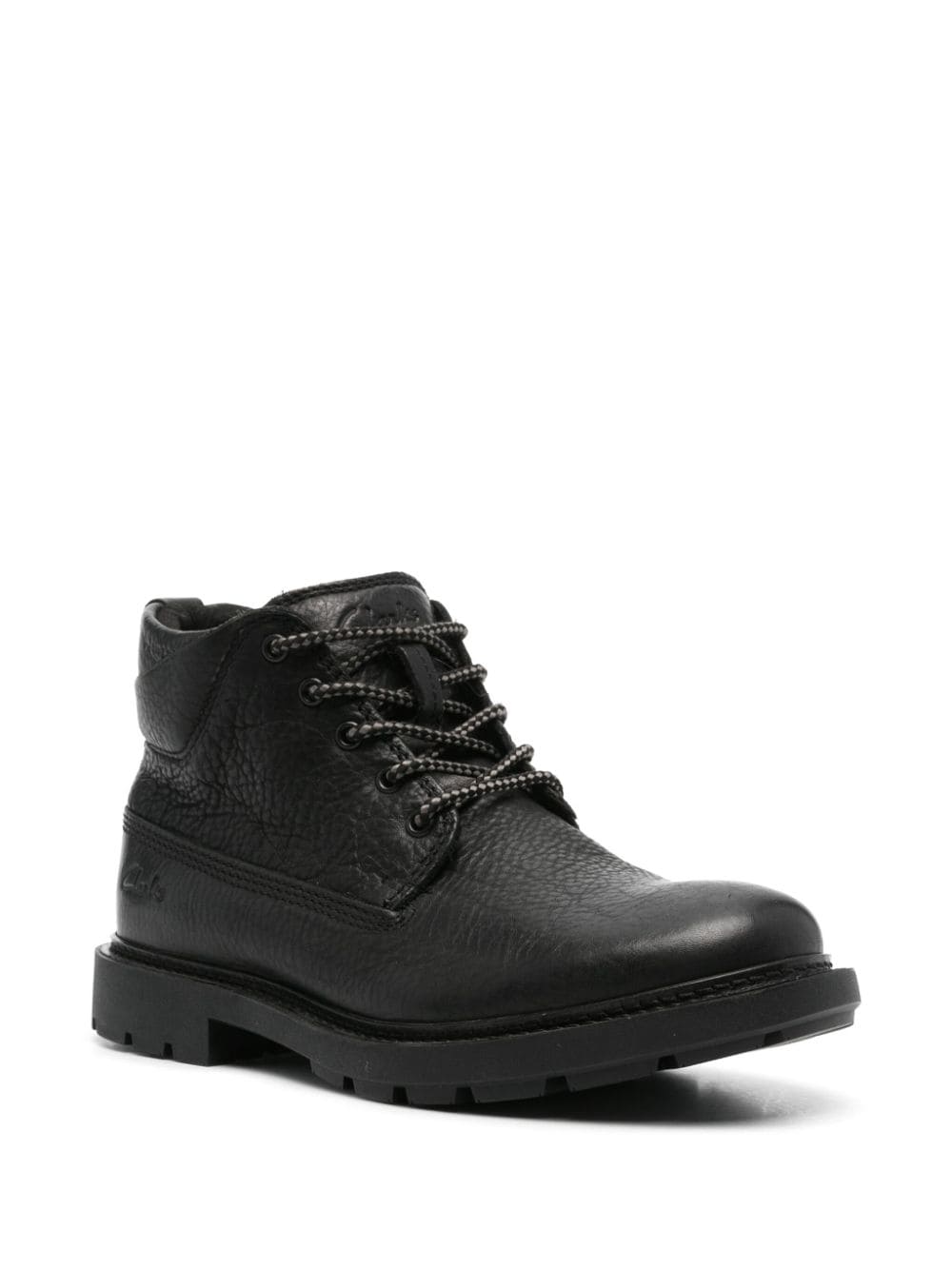Clarks Craftdale 2 Mid Leather Boots - Black - 40% Off  display picture 1