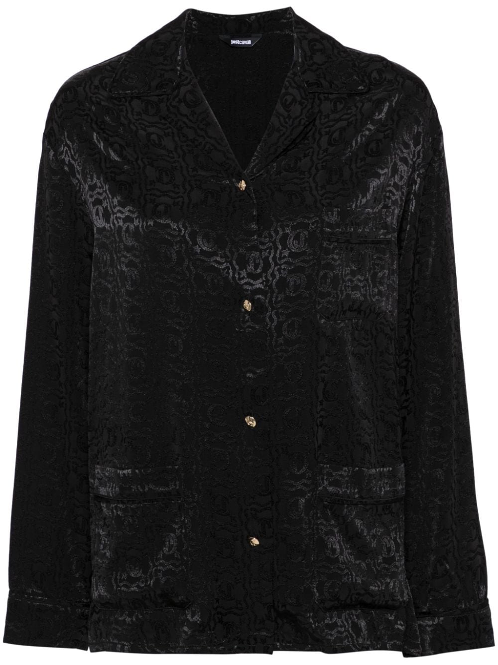 JUST CAVALLI Just Cavalli logo-jacquard shirt