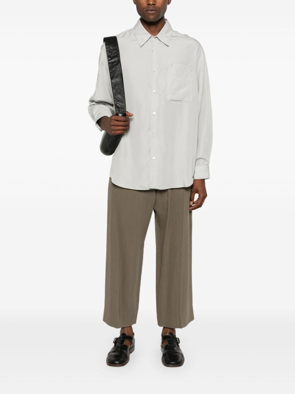LEMAIRE LEMAIRE double-pocket lyocell shirt