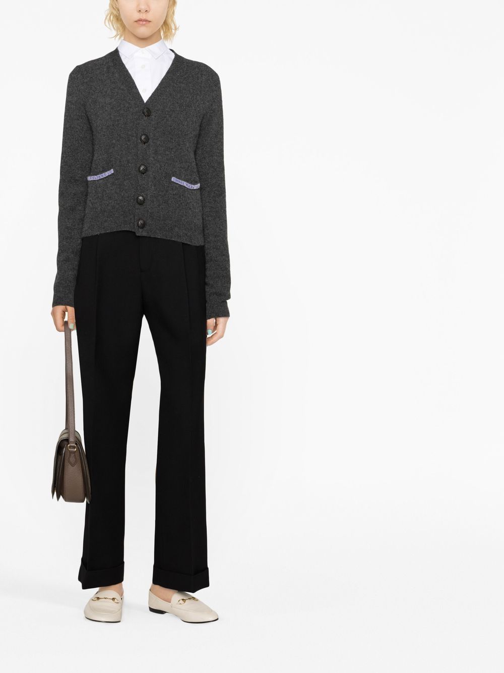 GUCCI High-Waisted Wool Trousers